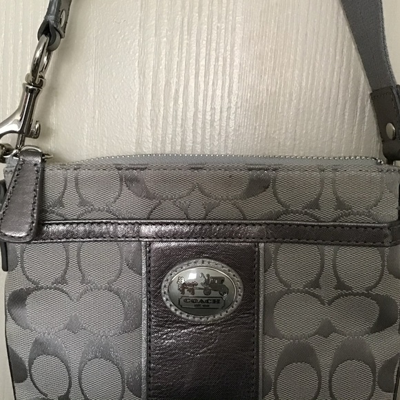 Coach | Bags | Coach Silver Crossbody Bag | Poshmark